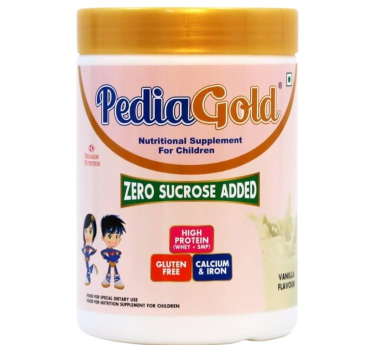 PEDIA GOLD VANILLA 400MG PWD - Medehub